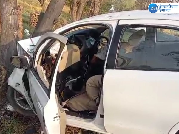 Muktsar Accident News Etos Liva car collided with a tree, two persons ...