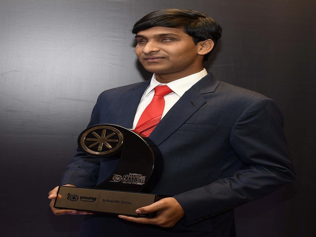 Who is real Srikanth Bolla, The Blind Man Who Rejected IIT, IIM Built a ...