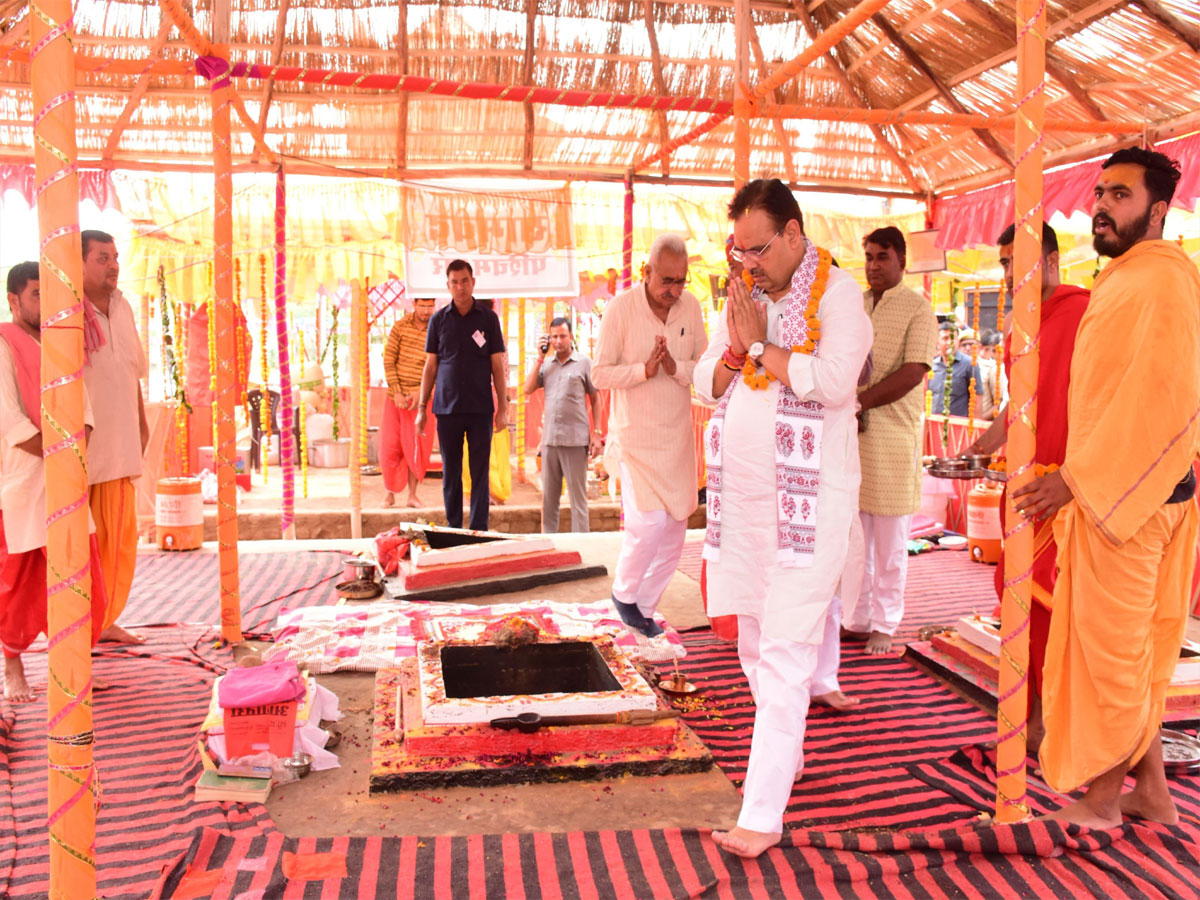 Barmer News CM Bhajanlal Sharma participated in the temple life ...