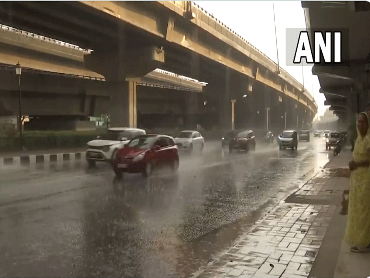 delhi weather 23 april darkness in NCR today evening strong storm and ...