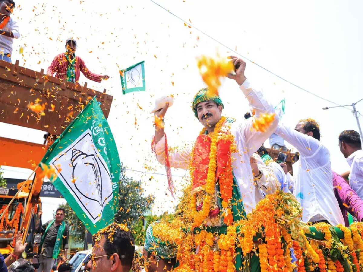 bjd candidate manmath routray filled the nomination