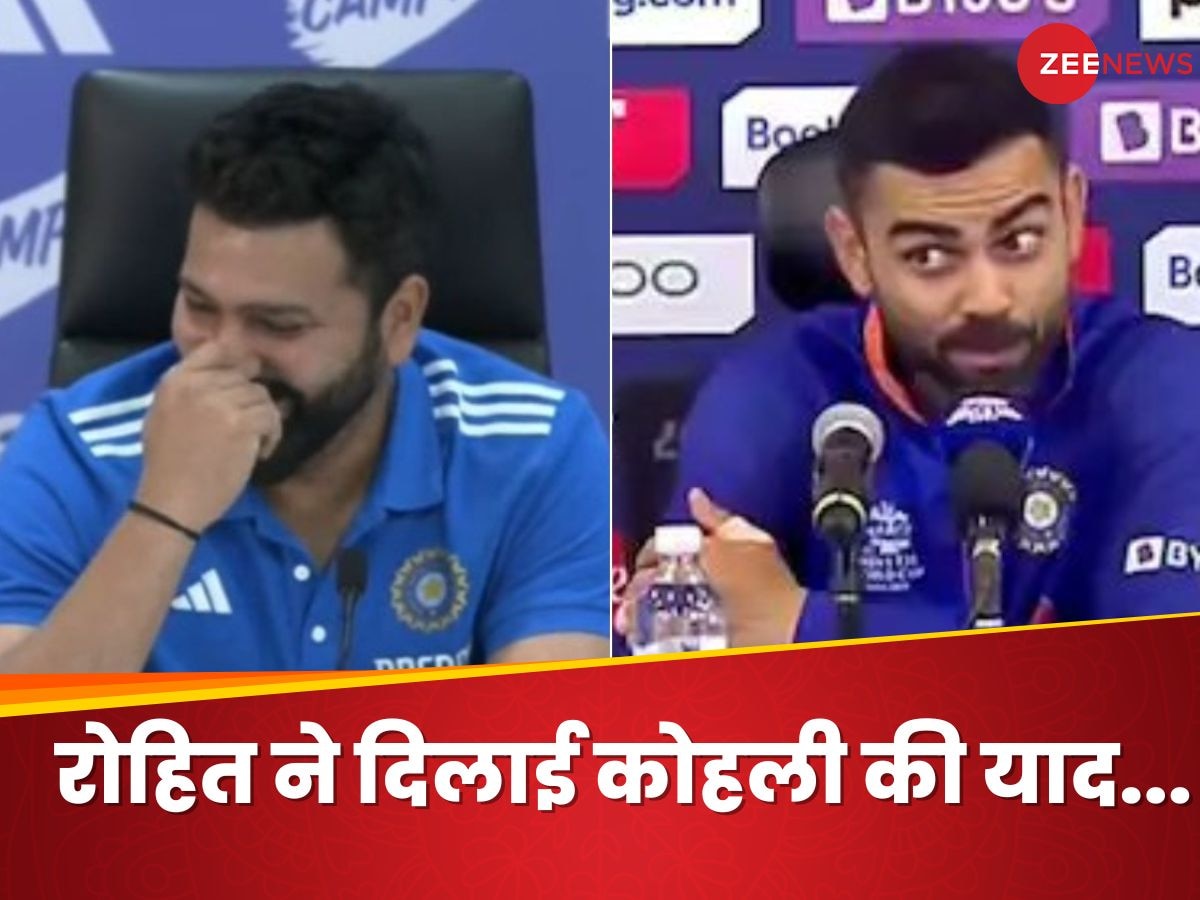 rohit sharma laughing on virat kohli strike rate question ajit agarkar breaks silence t20 world ...