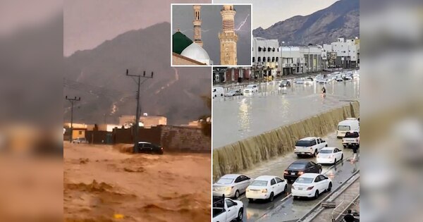 Mecca madina facing Record rain induced flooding hits Saudi arabia ...