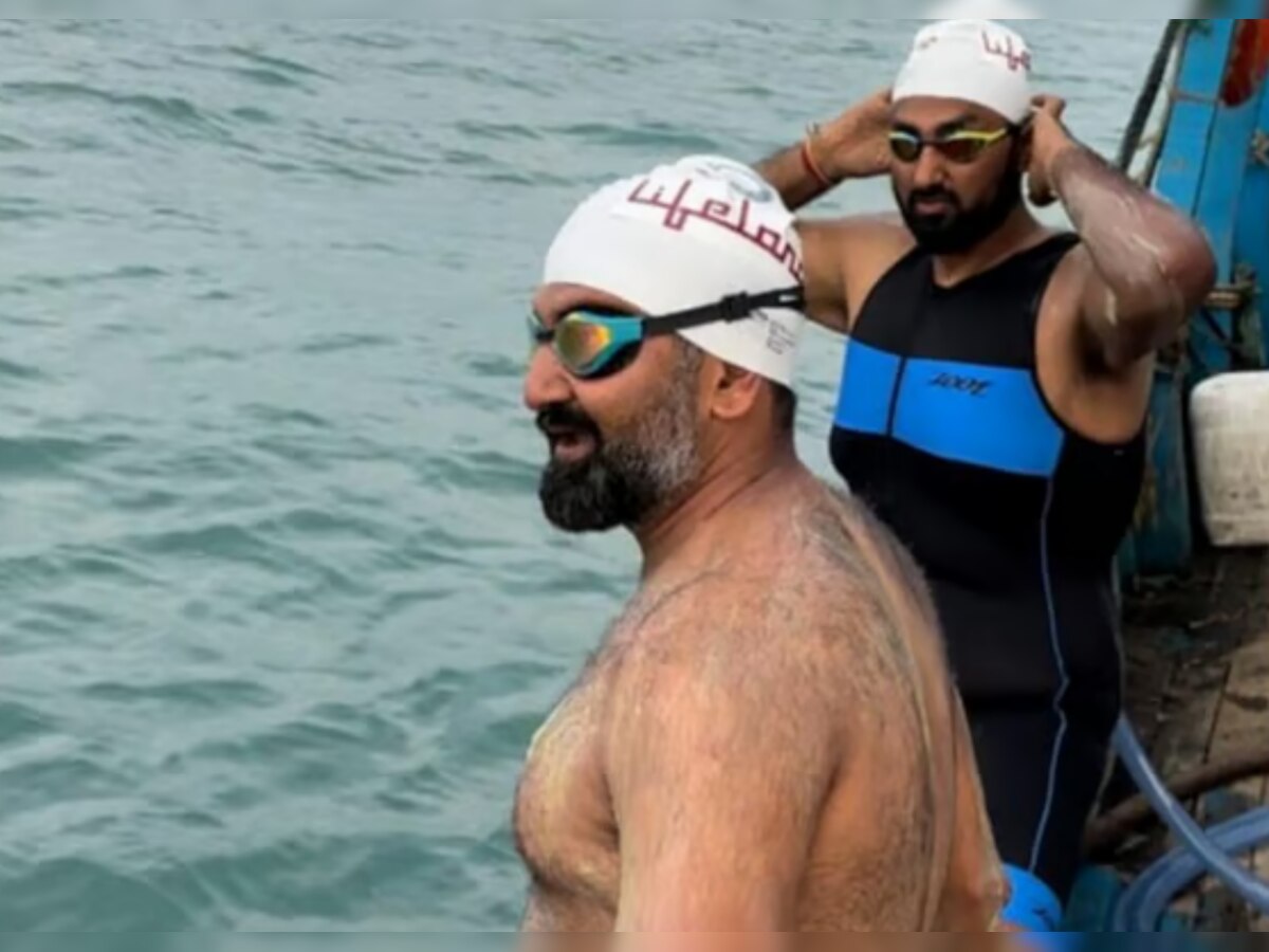 Ram Setu Open Water Swimming Expedition Indian swimmers Bharat Sachdeva ...