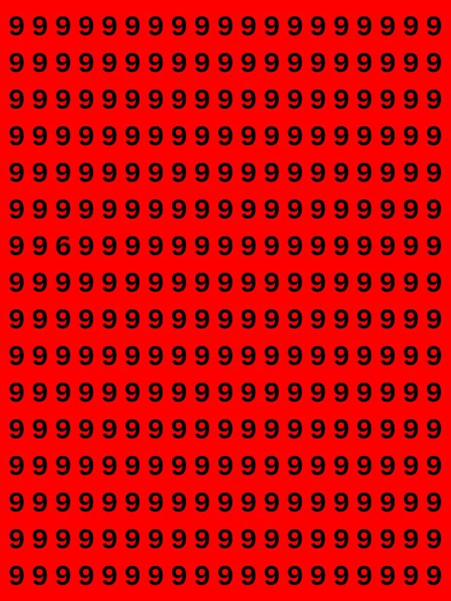 optical illusion eye test find 6 in 9 | 9 की भीड़ में छिपा है 6, होगा ...