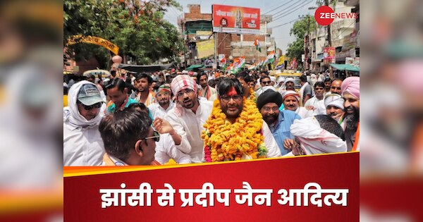 Pradeep Jain Aditya Jhansi congress candidate social media score ...
