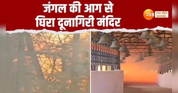 almora uttarakhand forest fire reached dunagiri temple devotees ...