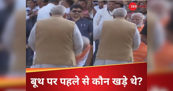 PM Narendra Modi Touched Feet Brother Somabhai Then Cast Vote Ahmedabad ...