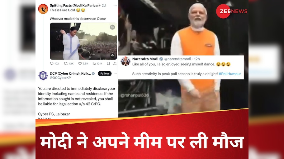 Viral Video: PM Narendra Modi Dancing Meme Enjoy Kolkata Police Warn ...