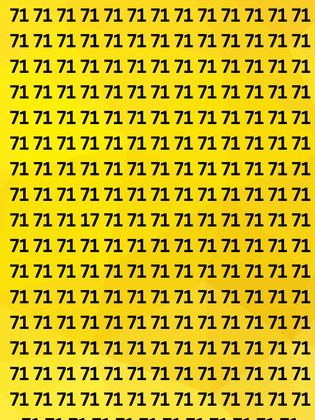 eye test find number 17 in fifteen minute optical illusion | पांच-दस ...