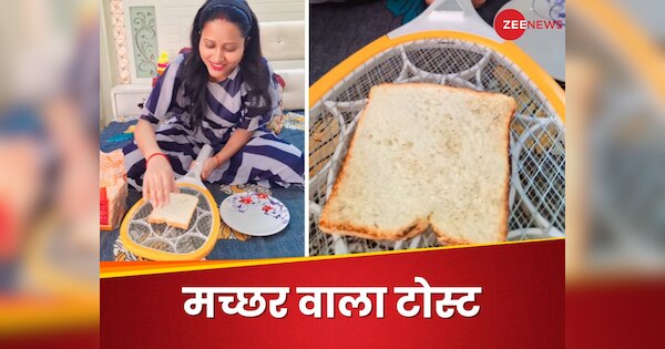 Mosquito toast: Woman toasts bread with mosquito racket people say ...
