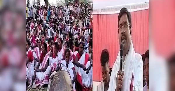 Nature festival Sarhul was celebrated with pomp and joy in Bishunpur of ...