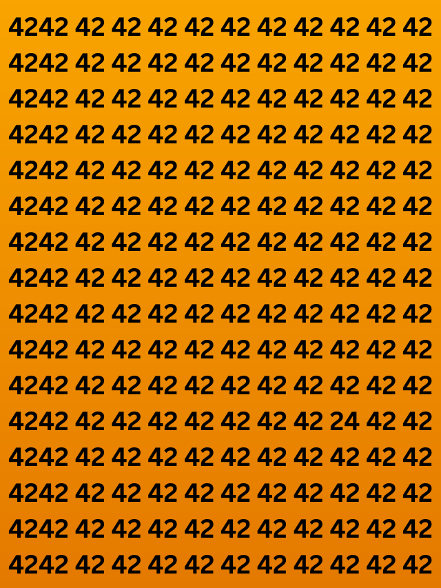 optical illusion find 24 in 42 | 42 के बीच छिपा है 24, होगा चाणक्य ...