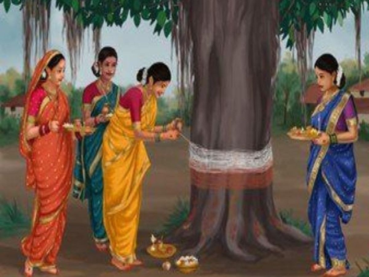 Vat Savitri Vrat 2024 puja shubh muhurat banyan tree puja bargad ke ped ...