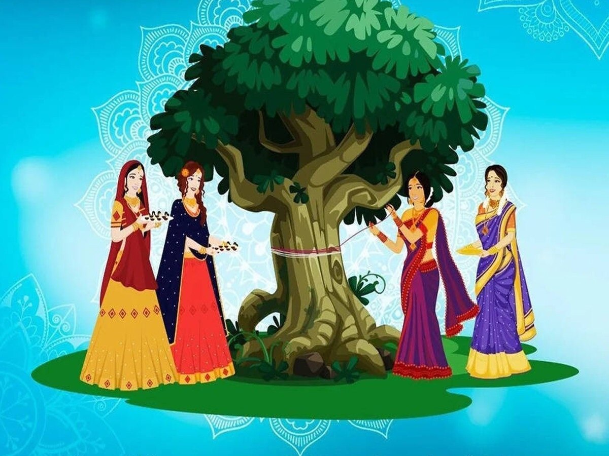 Vat Savitri Vrat 2024 puja shubh muhurat banyan tree puja bargad ke ped ...