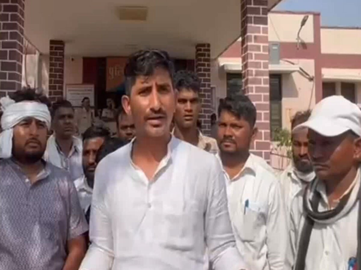 BAP MLA Rajkumar Rot sat on protest outside the police station said ...