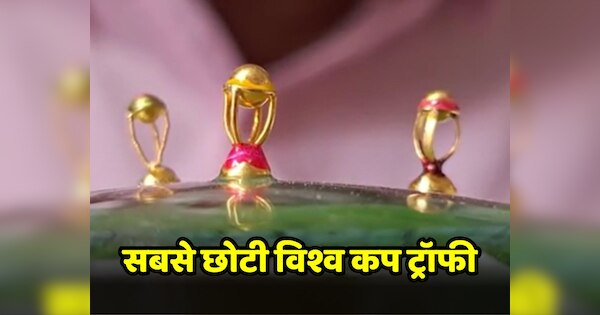 Udaipur craftsman made smallest gold T 20 World Cup trophy watch video ...