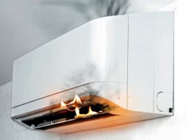 why ac catch fire know reason behind it to prevent loss | AC में कब और ...