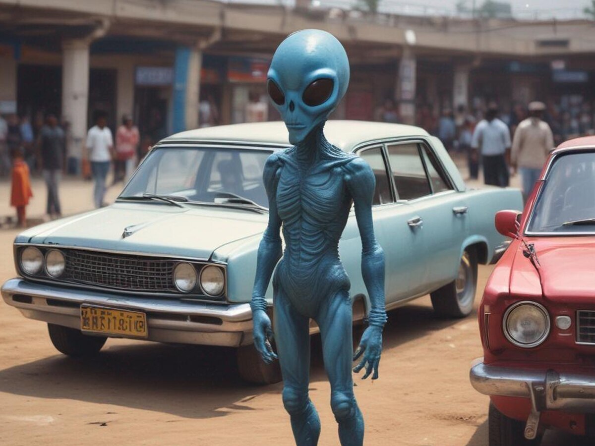 Alien in India AI Tool Creats Amazing Pictures Check Them All | भारत आ ...