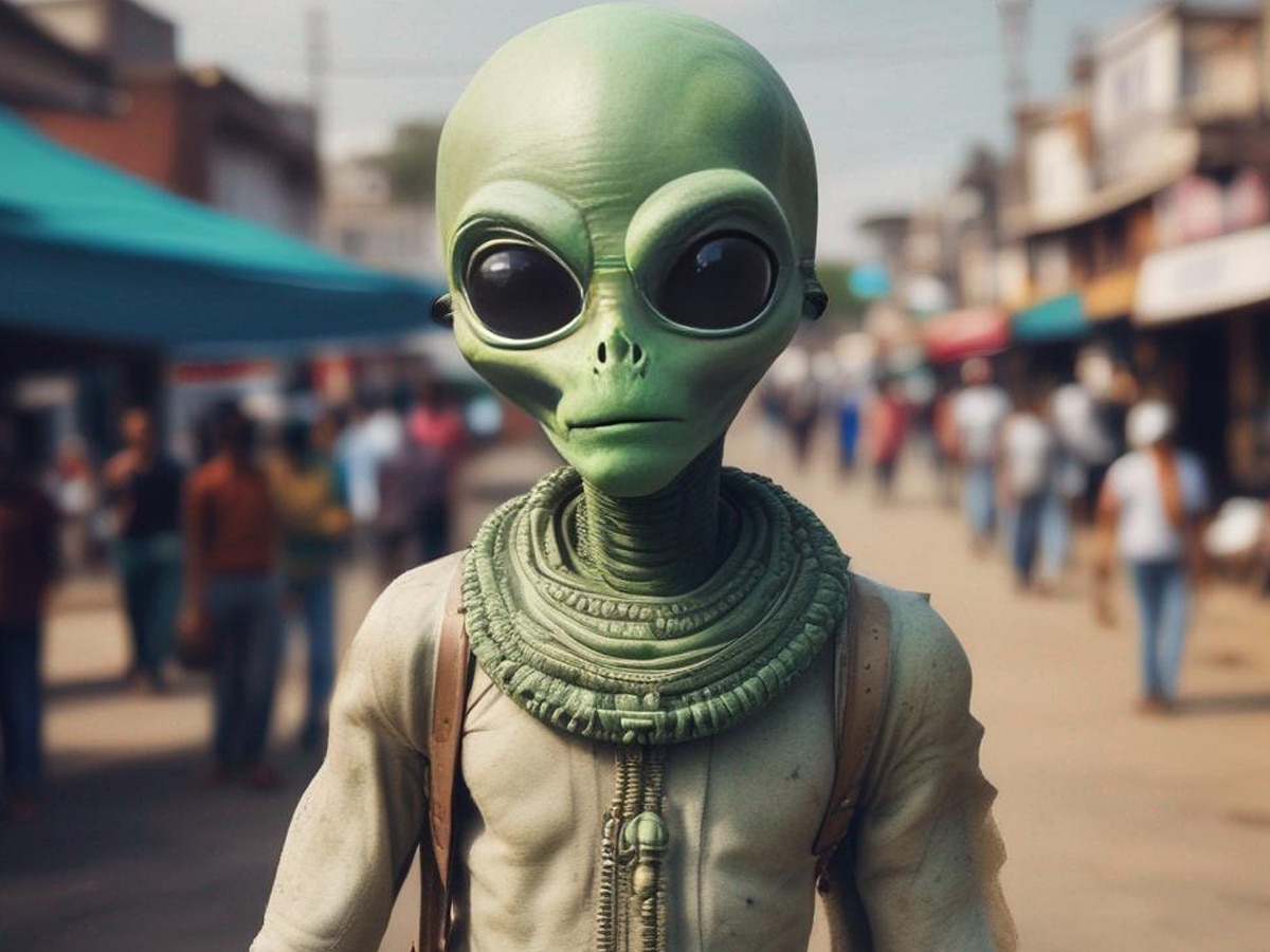 Alien in India AI Tool Creats Amazing Pictures Check Them All | भारत आ ...