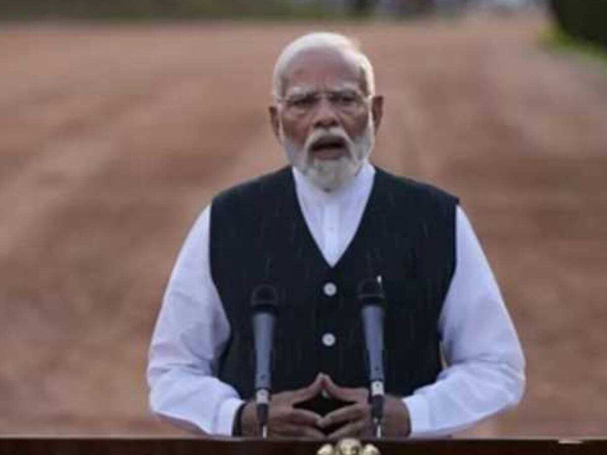 PM Modi took oath wearing a blue jacket and white Kurma-pajama know ...
