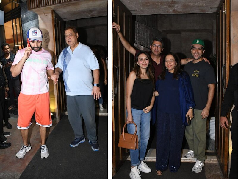 Varun Dhavan with Family Outing after becoming father at Bastian Bandra ...
