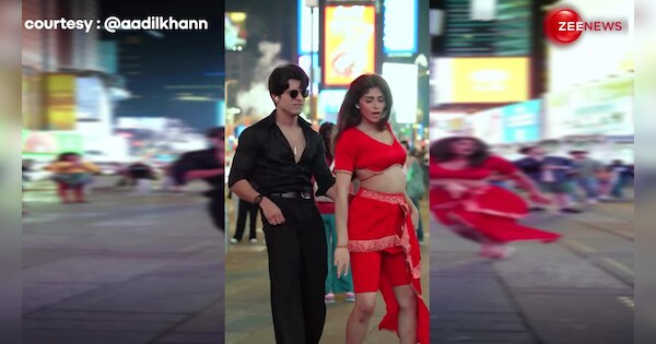 Adil Khan dance on Sami song from New York video gone viral on social ...