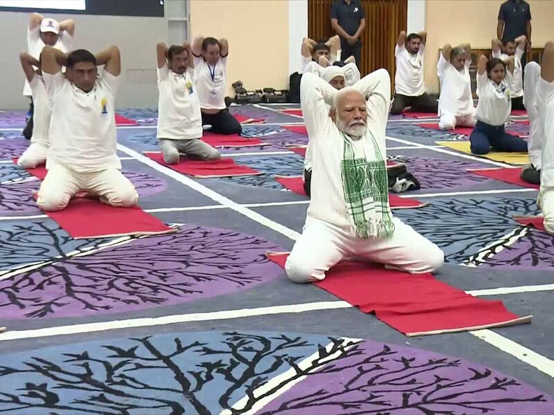 International Yoga Day 2024 Indian Army PM Modi Ramdev US Times Square ...
