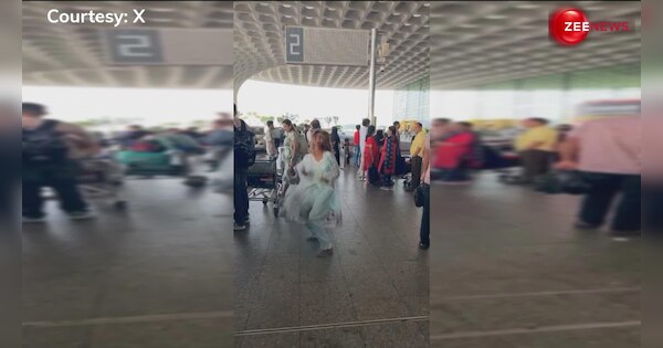 after metro and trains virus of reels entered in airport didi did dance ...