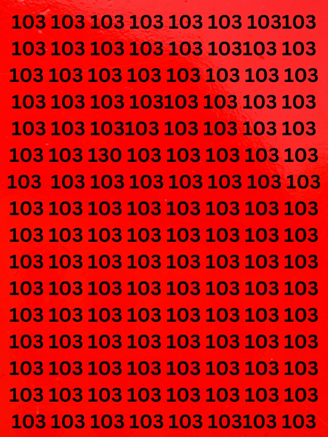 103 में छिपा है 130, खोजकर लाओ इसे सबके बीच | optical illusion viral ...