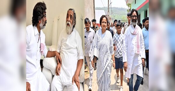 Hemant Soren came out of jail after 149 days father Shibu Soren became ...