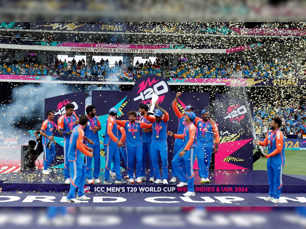 Team India T20 World Cup 2024 Celebration Photos ICC Trophy Win After ...