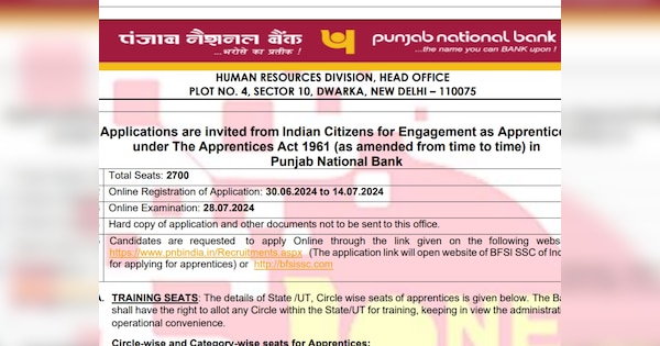 PNB Apprentice Recruitment 2024 for 2700 Vacancies Check Exam Detail ...