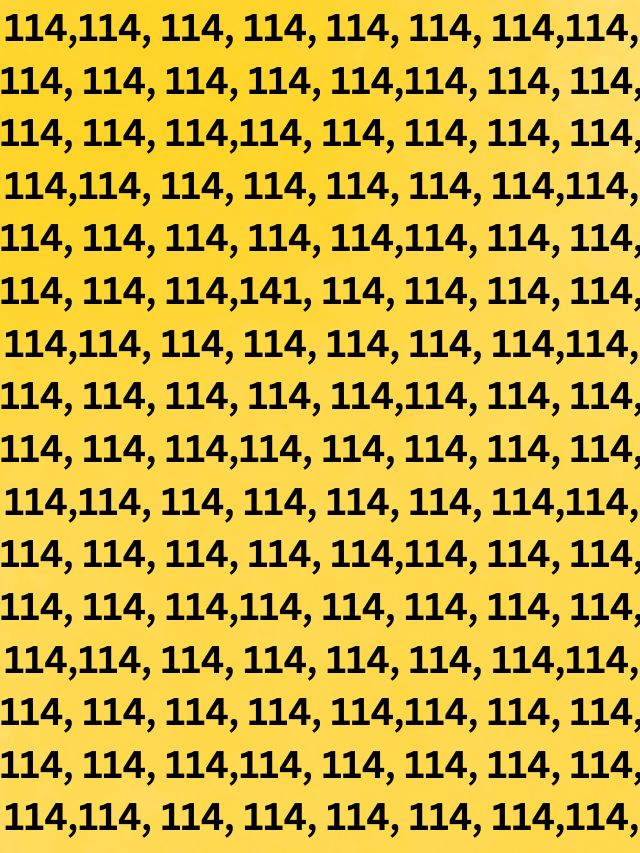 optical illusion find 141 in 114 number viral image khojo to jane | 114 ...