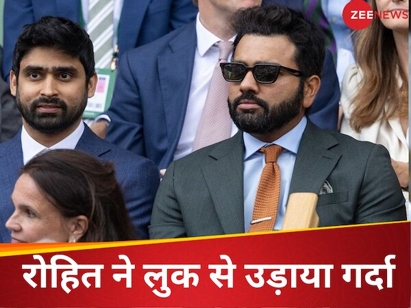 rohit sharma stunning pic from Wimbledon semi final not anant ambani ...