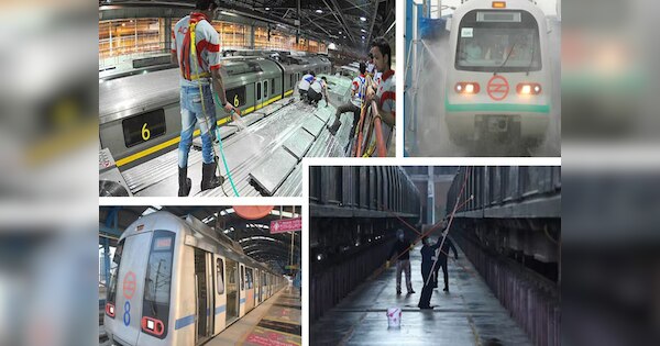 Delhi Metro Cleaning Process how metro trains always cleaned know all ...