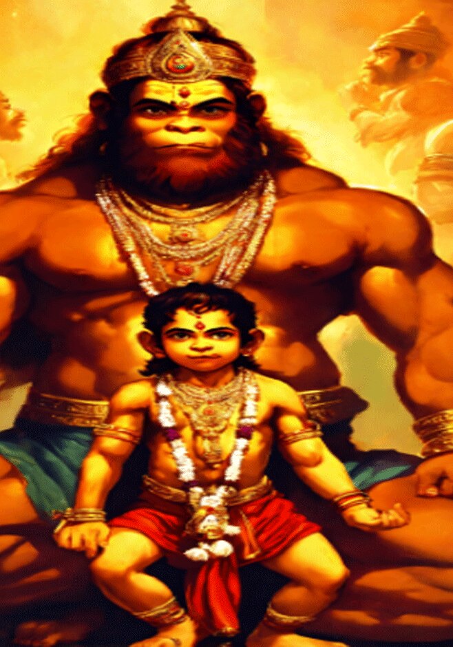 Story of Hanuman son Makardhwaj who was born from the stomach of a fish ...