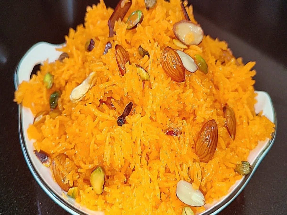 know the easy recipe of making Zarda Rice sweet chawal your family ...