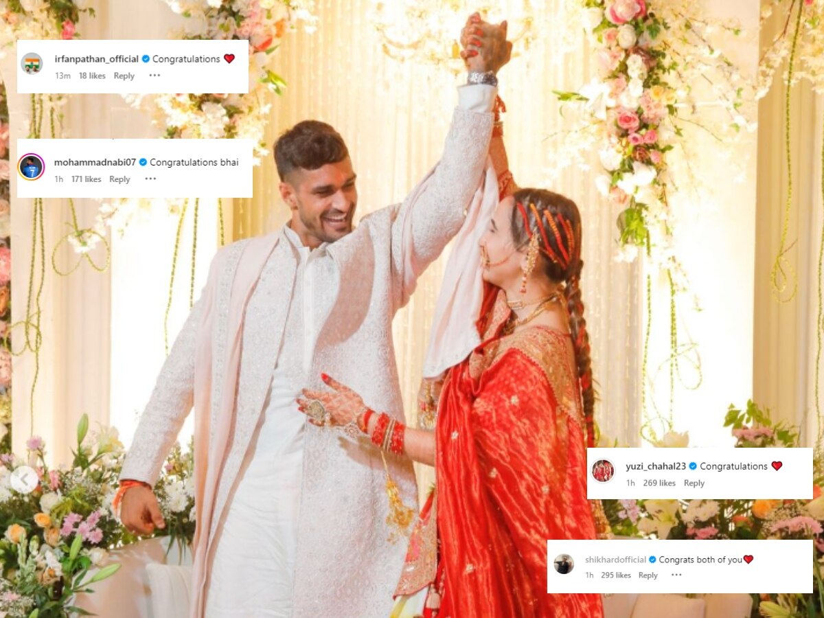 Deepak hooda married with his girlfriend shared photos on instagram ...