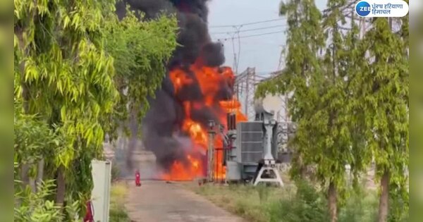 terrible fire broke out in power house of Singhawala village of Moga ...