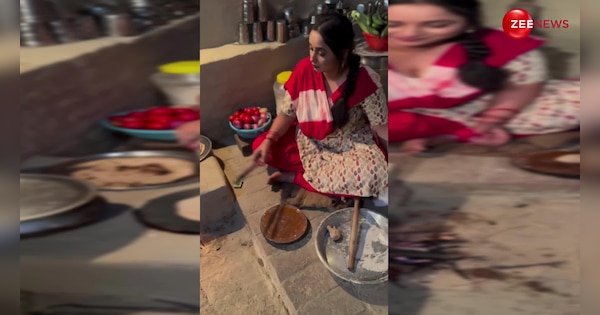 rani chatterjee cooks roti chapati in mud stove desi food video goes ...