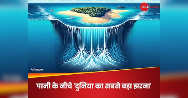 World Largest Waterfall In Underwater, See AI Generated Pictures Of ...