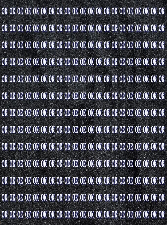 Optical Illusion IMAGE find or word hidden between ok khojo to jane ...