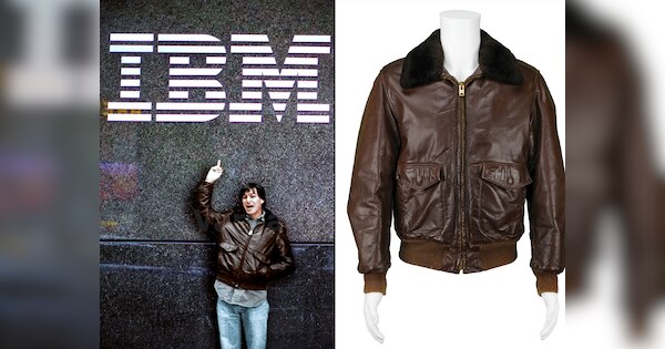 Steve Jobs middle finger to IBM leather jacket for sale 23000 Dollars ...