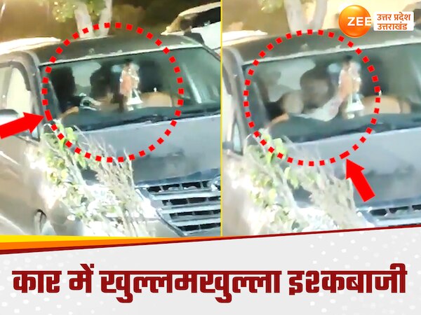 obscene video of a young man with two women in a car viral near Kalika Haveli Barabanki ...