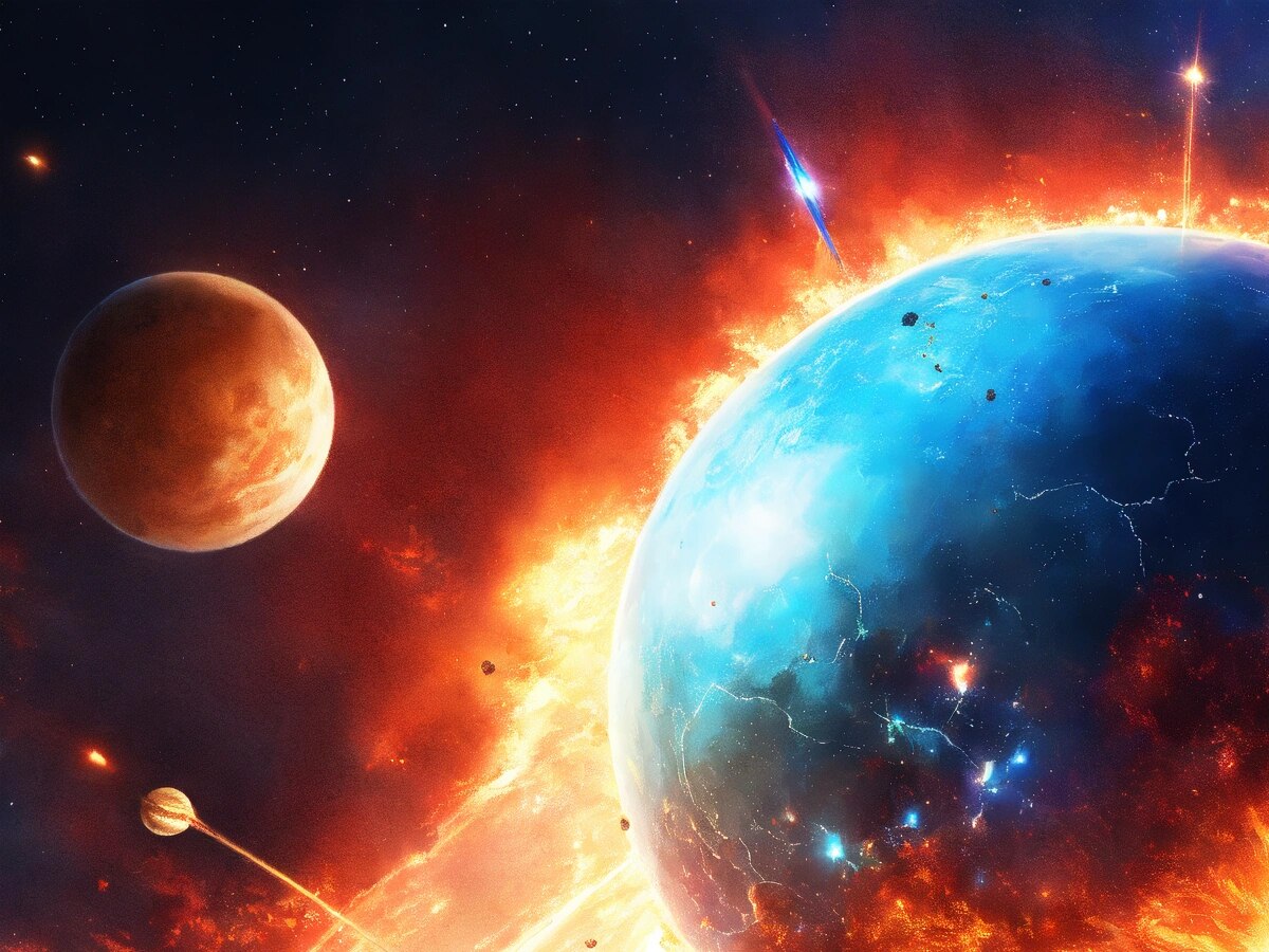 Dangerous planets in space where it rains glass and a river of fire ...