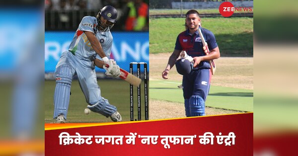lethal batting by darius visser smashed 6 sixes in over broke yuvraj ...