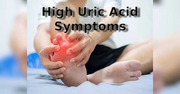 symptoms of high uric acid level in body