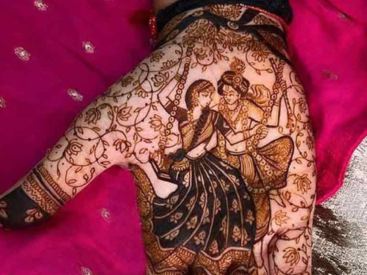 Janmashtami | radha krishna | mehandi designs | Janmashtami: जनमाष्टमी ...