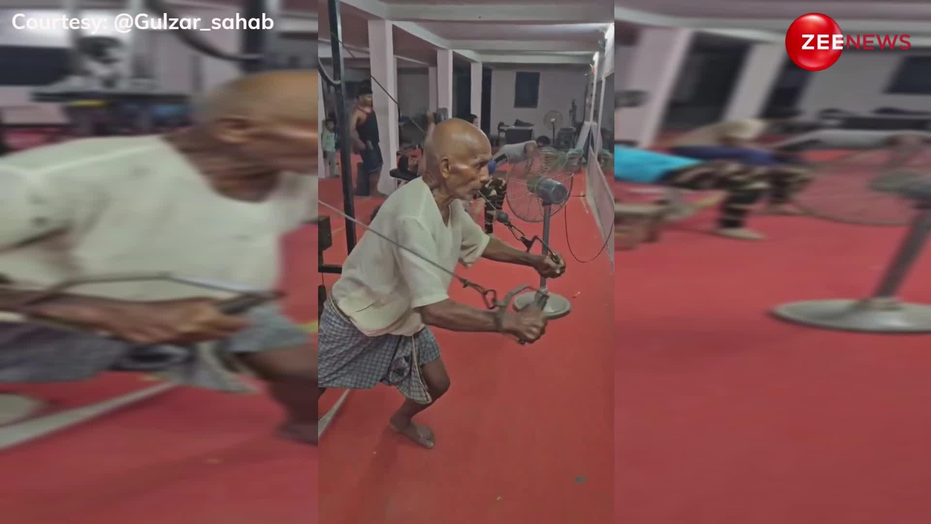 Old uncle seen doing heavy workout in the gym today's GenZ youth got ...